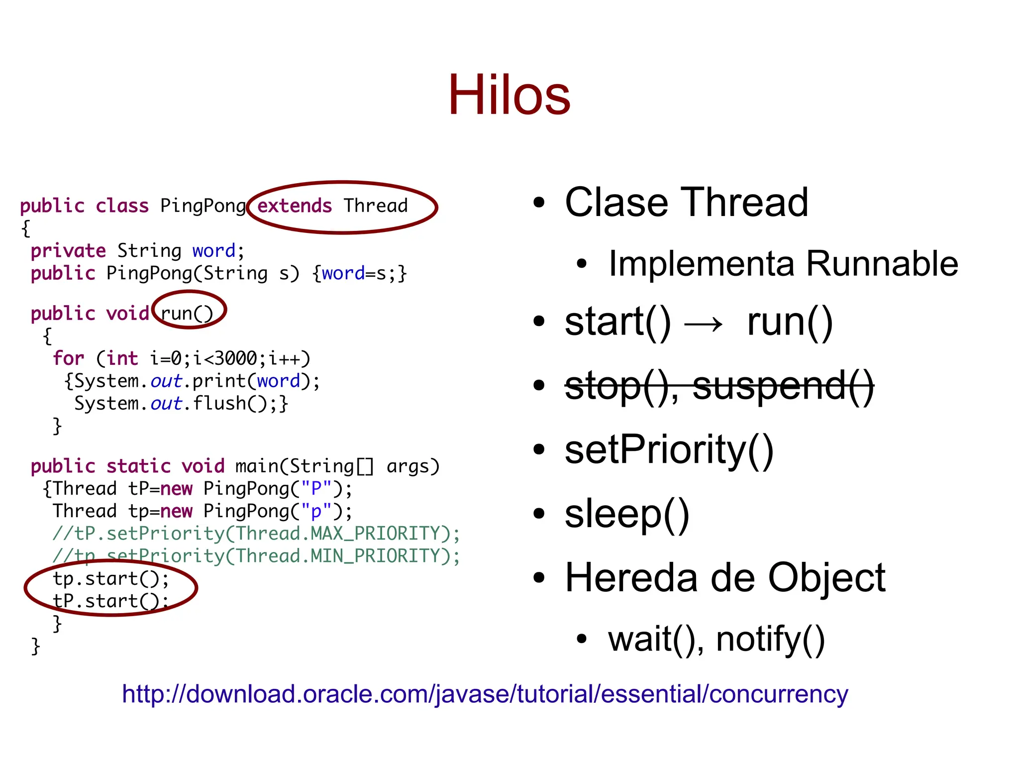 DefinicionExplicacionEjemplosdeHilosenJava | PPT