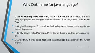 Java history 01 | PPTX