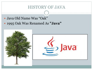 History Of JAVA | PPT