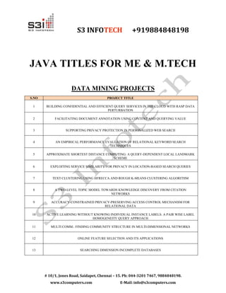 Java ieee 2014 me_cse_ME & MTech | PDF