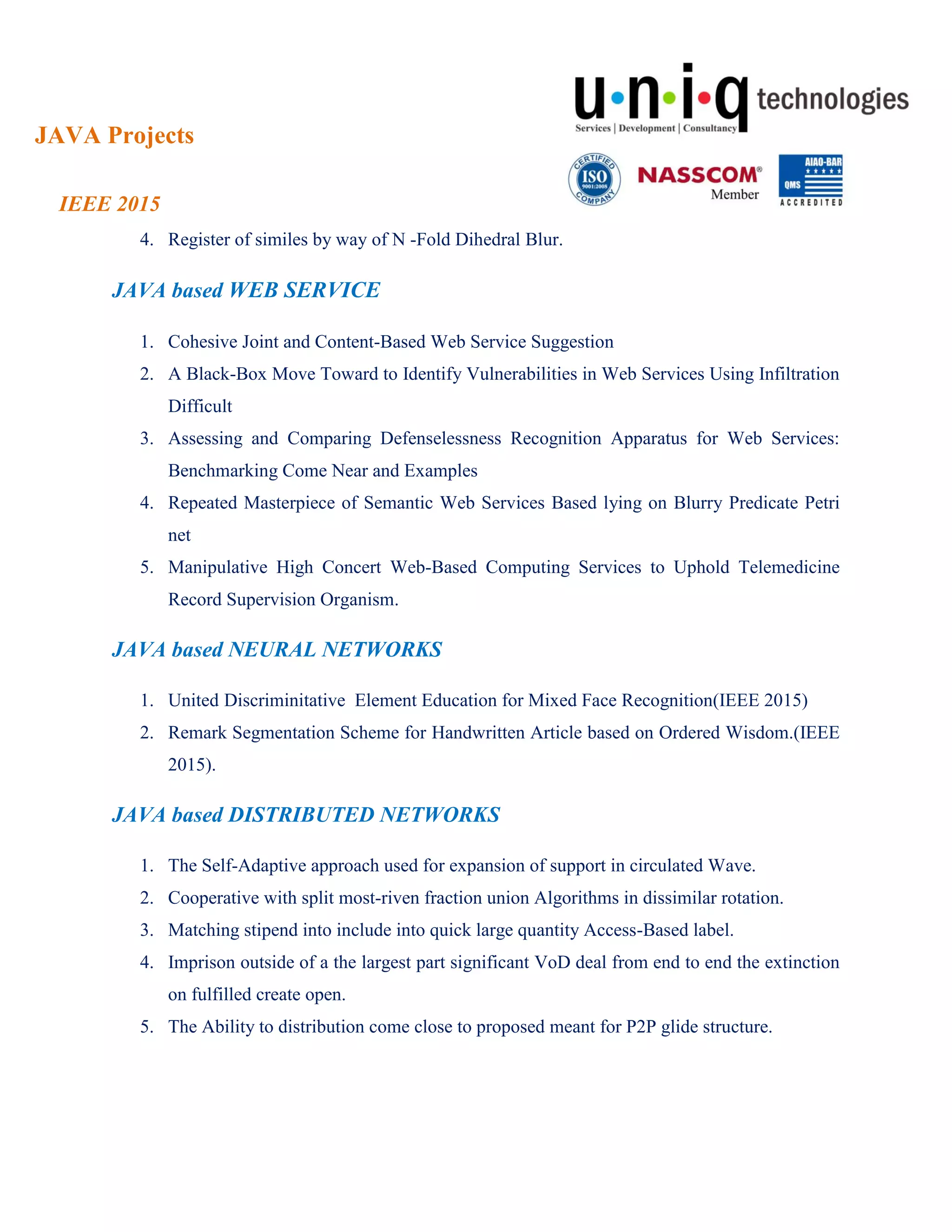 Java ieee 2015_project_list | PDF