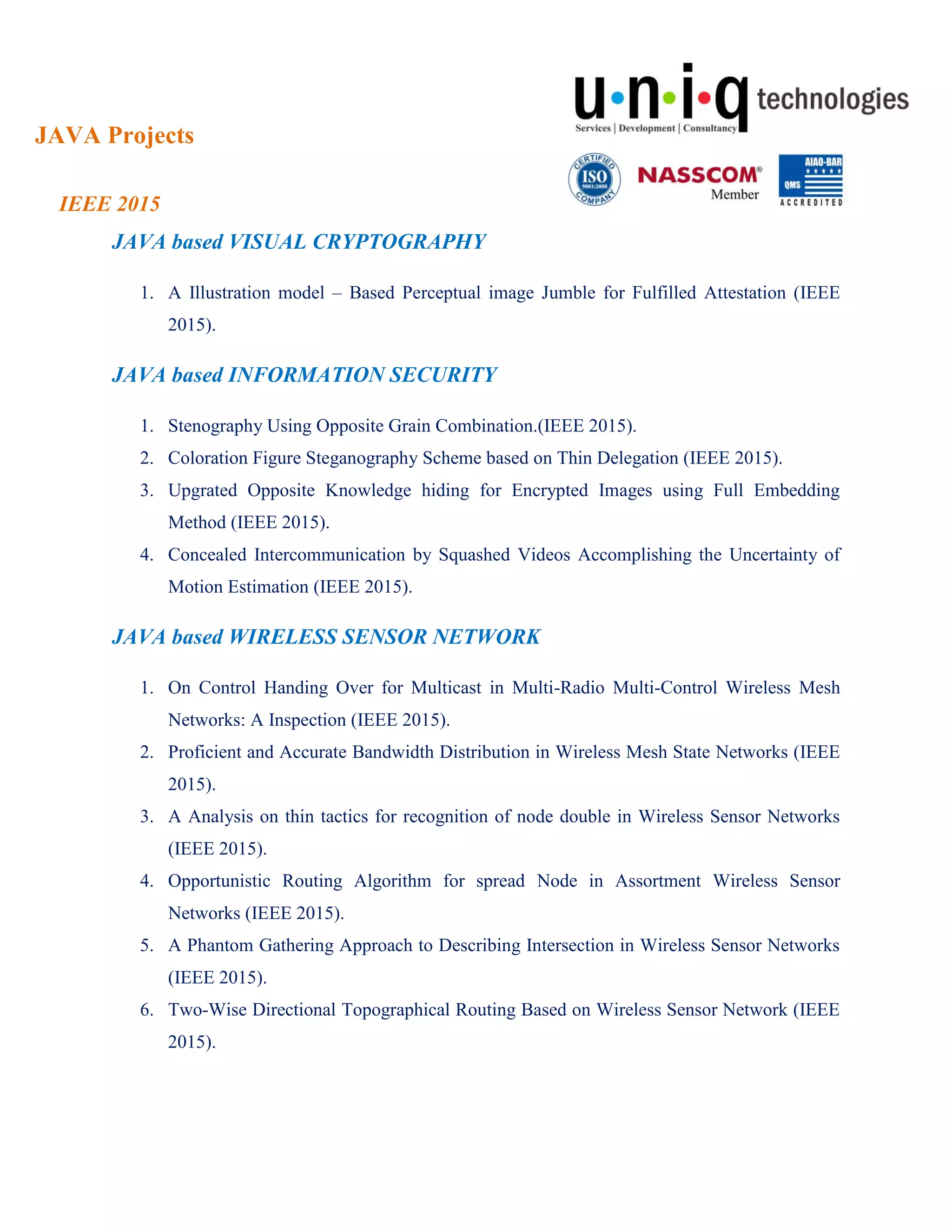 Java ieee 2015_project_list | PDF