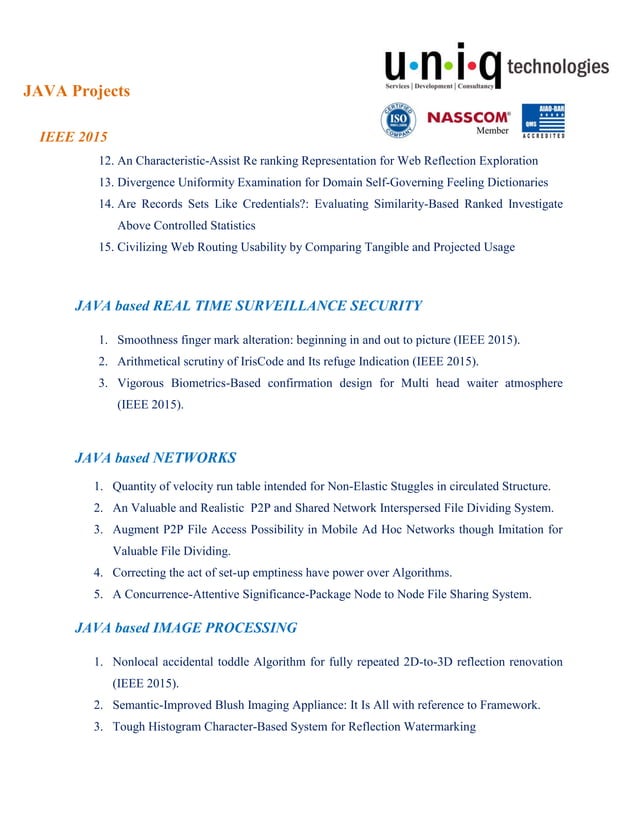 Java ieee 2015_project_list | PDF