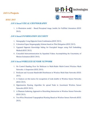 Java ieee 2015_project_list | PDF