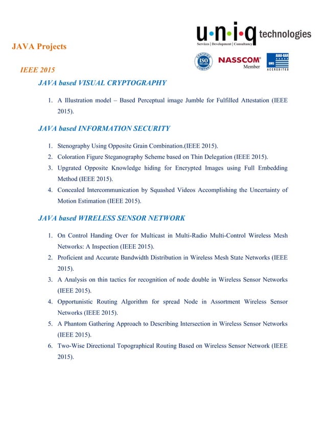Java ieee 2015_project_list | PDF