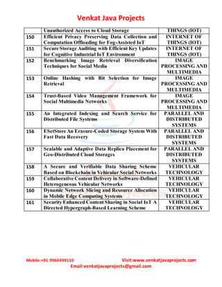 Java ieee 2020 21 projects list | PDF | Free Download