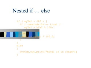 Java if and else | PPT