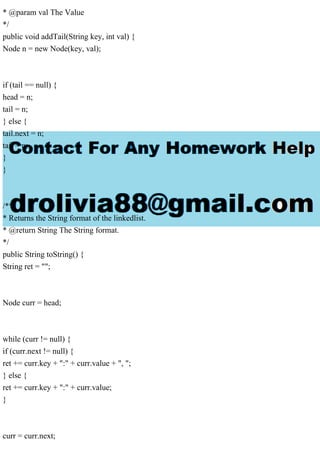 Javai have to make a method that takes a linked list and then retu.pdf