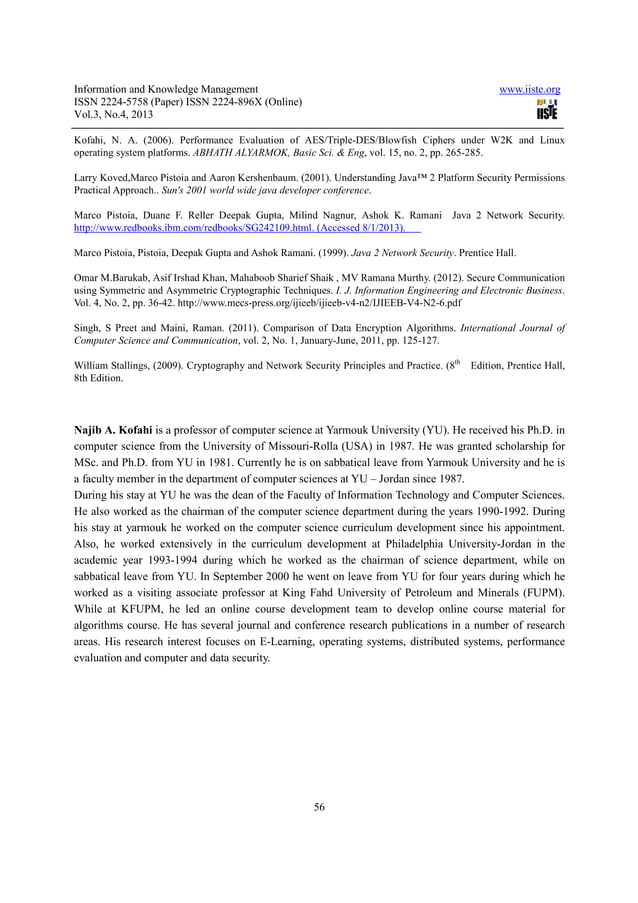 Java implementation and performance evaluation of some | PDF