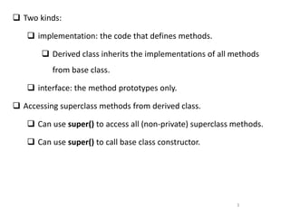 Java inheritance | PPTX