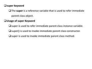 Java inheritance | PPTX