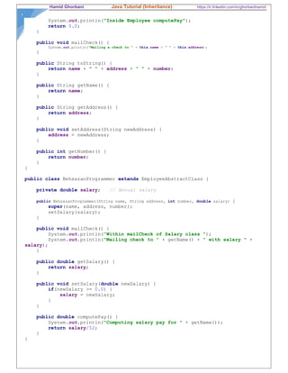Java inheritance | PDF