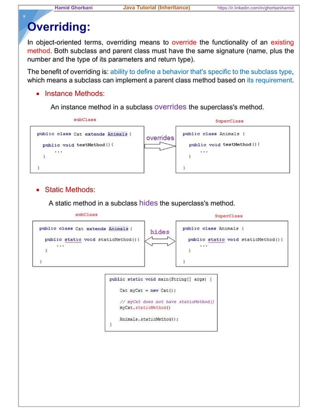 Java inheritance | PDF