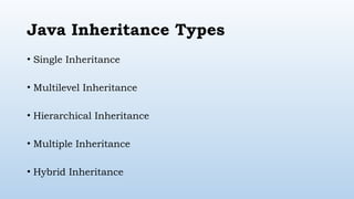 Java object oriented programming Inheritance.pptx