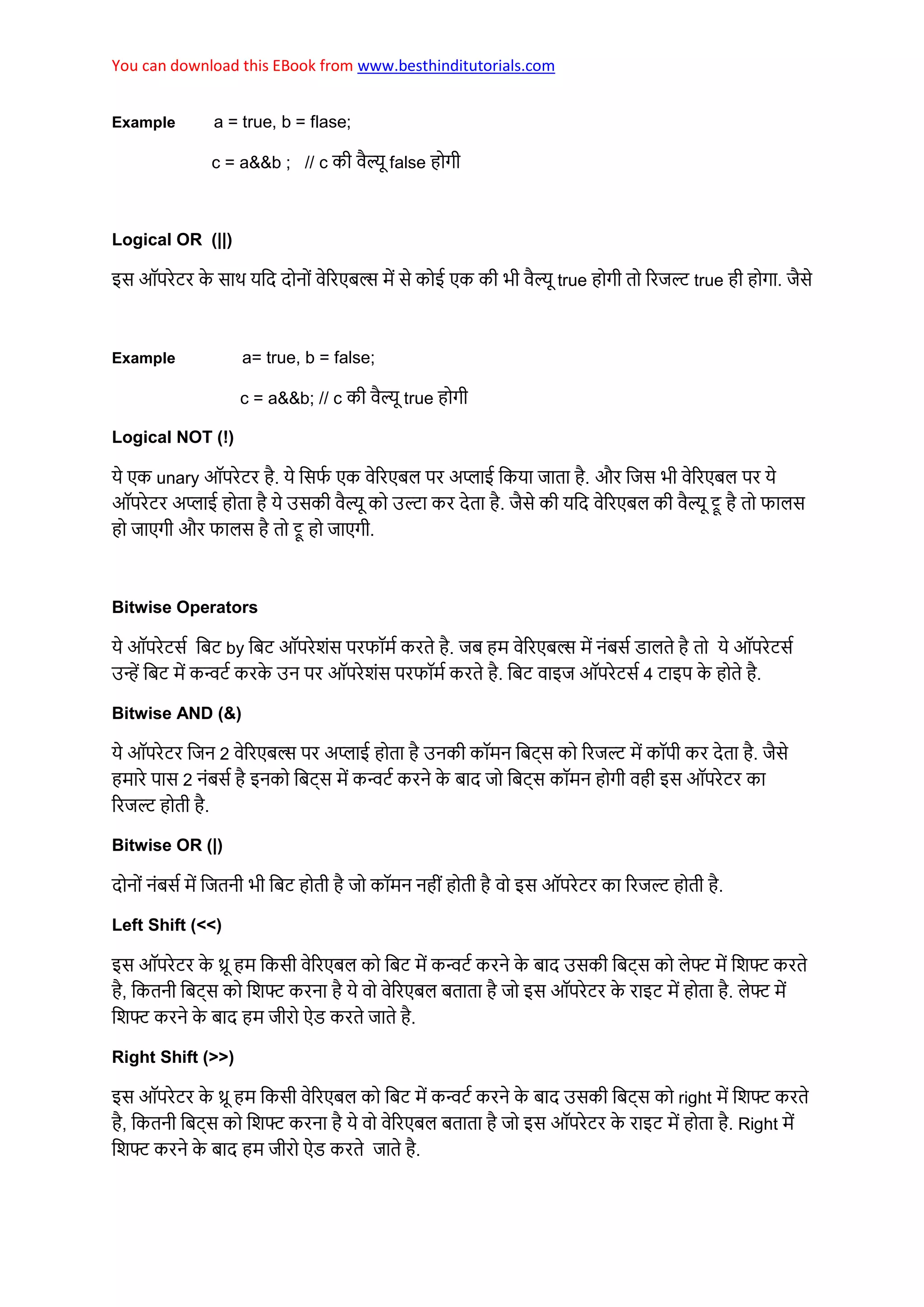 Learn java in hindi | PDF