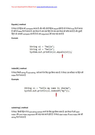 Learn java in hindi | PDF