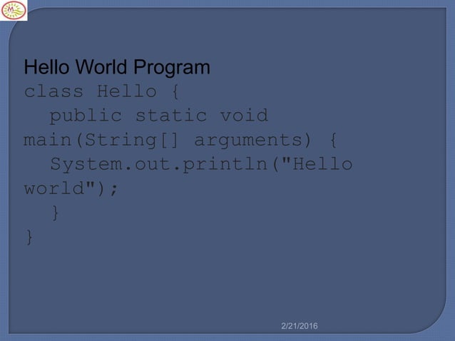 Java in hindi intro | PPT