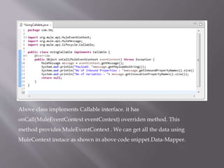 Java in mule part 1 | PPT