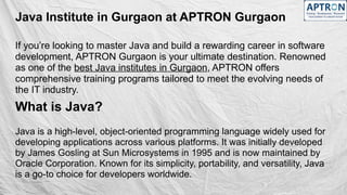 best top java Java Institute in Gurgaon.pptx