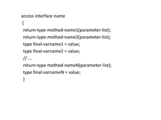 Javainterface | PPTX
