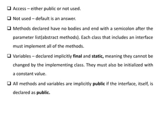 Javainterface | PPTX