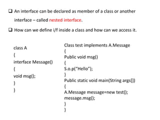 Javainterface | PPTX