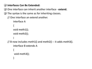 Java interface | PPTX