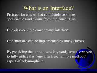 Java interfaces | PPT