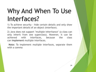 Java interfaces | PPT