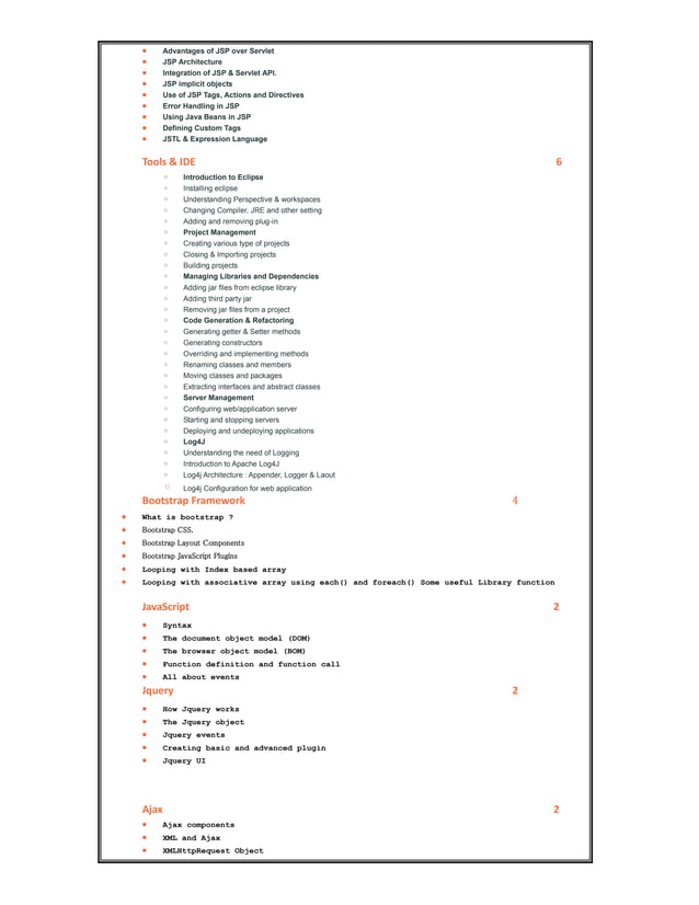 Java Internship in Noida For B.Tech, MCA | PDF