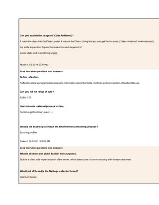 Java interview questions | PDF
