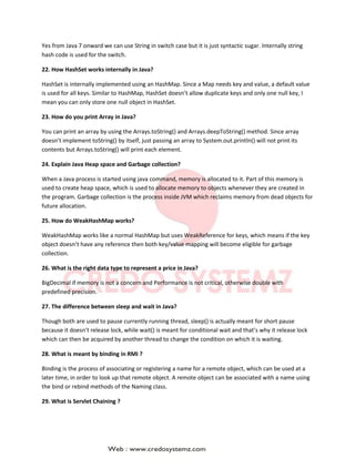 Java interview questions and answers | PDF