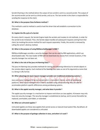 Java interview questions and answers | PDF