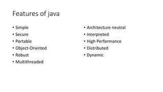 Java introduction | PDF