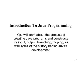 Java introduction | PPT