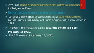 Java introduction | PPT