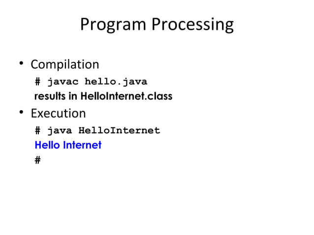 Java introduction | PPT