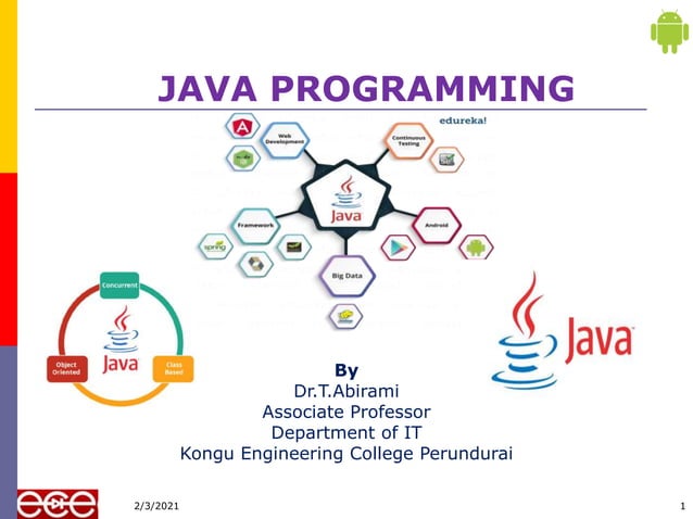 Java Programming : introduction | PPT