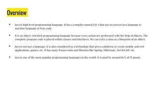 Java Introduction - Quipoin.pptx