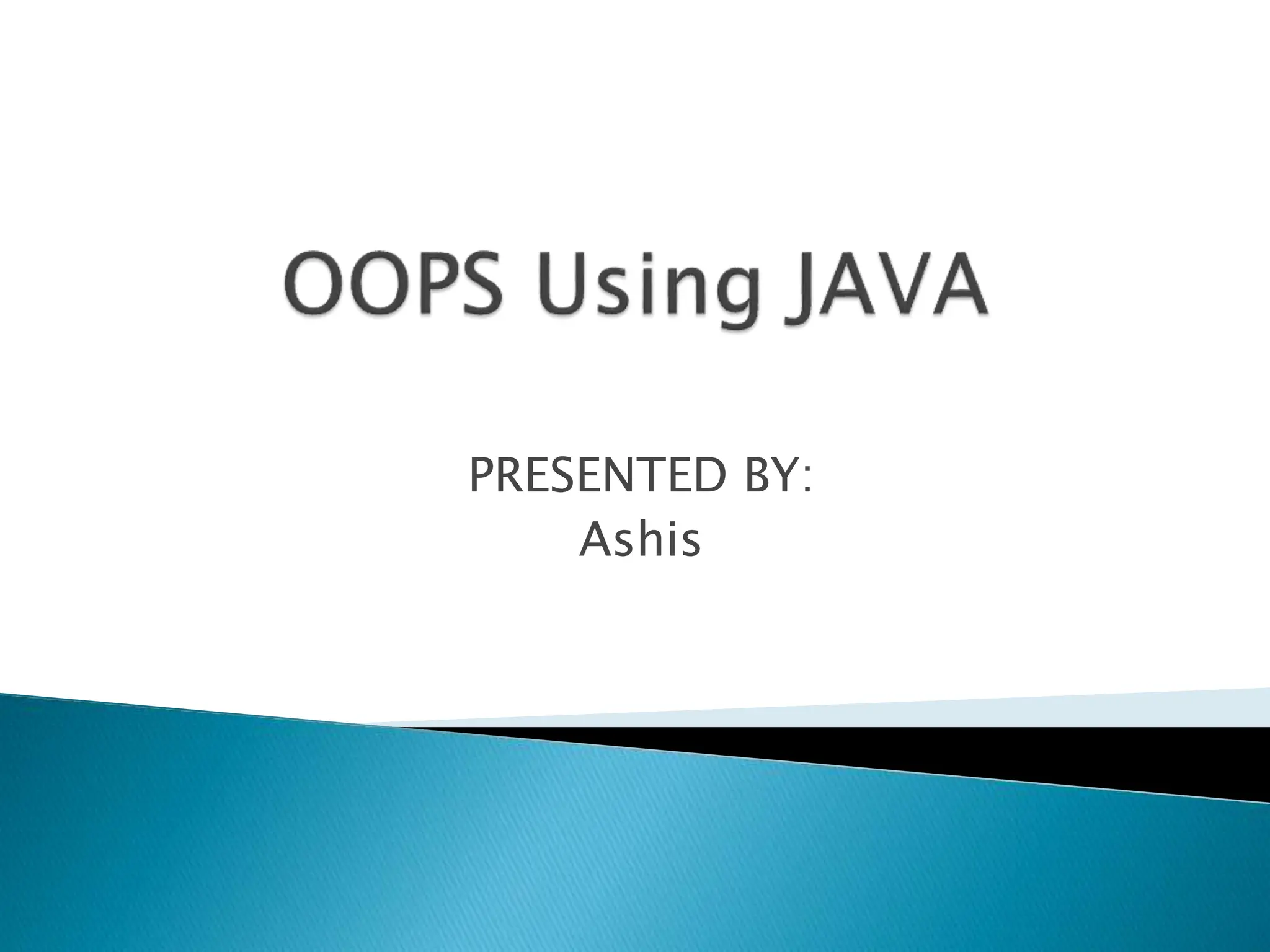 JAVA introduction and basic understanding.pptx