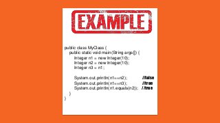 Difference b/w == and .equal method in java