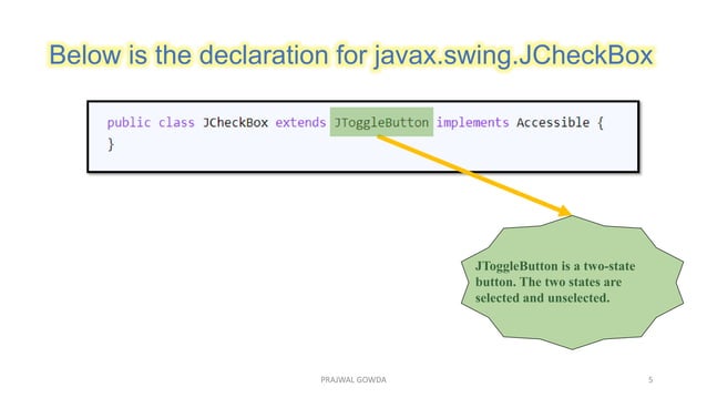 JAVA Jcheckbox in simple and easy .pptx | Programming Languages | Computing