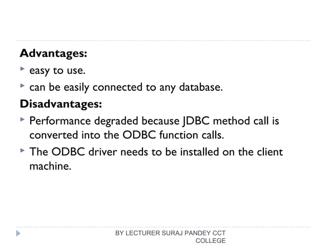Basic Java Database Connectivity Jdbc Ppt
