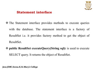 Computer Science:Java jdbc | PPTX
