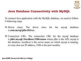 Computer Science:Java jdbc | PPTX