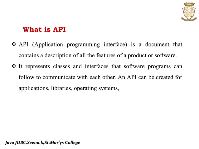 Computer Science:Java jdbc | PPTX