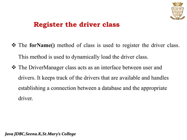 Computer Science:Java jdbc | PPTX