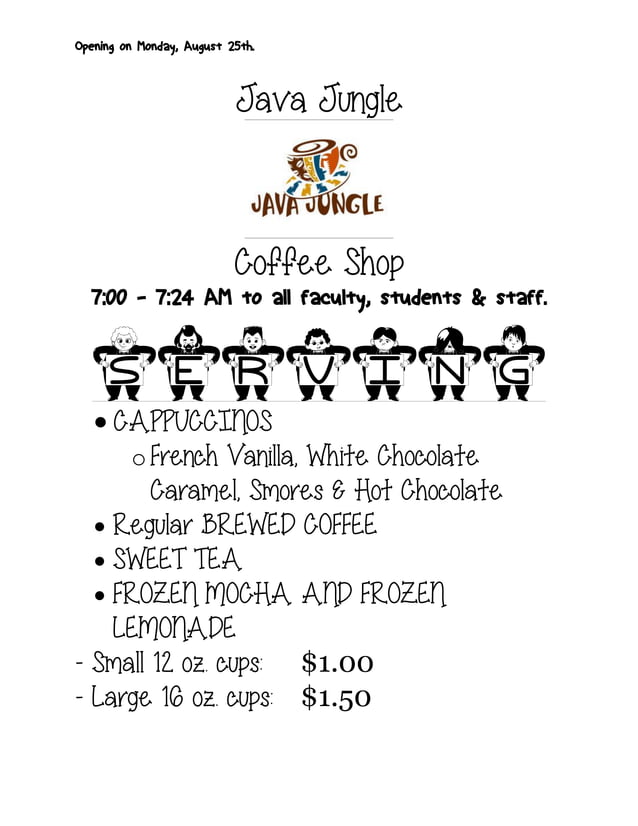 2014 Java Jungle | PDF | Food & Drink