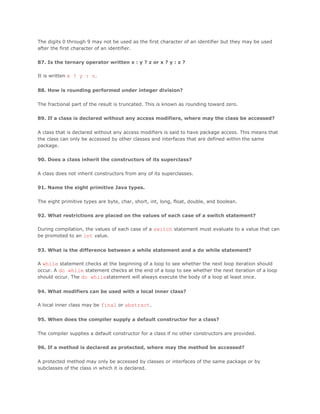 Java Core | DOCX