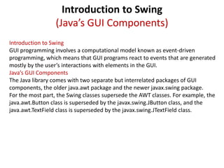 Java lab lecture 2 | PPTX